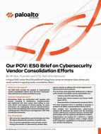 Our POV: ESG Brief on Cybersecurity Vendor Consolidation Efforts - Palo ...