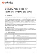Delivery Assurance for Partners - Prisma SD-WAN - Palo Alto Networks