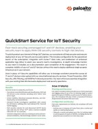 QuickStart Service for IoT Security (Data sheet) - Palo Alto Networks